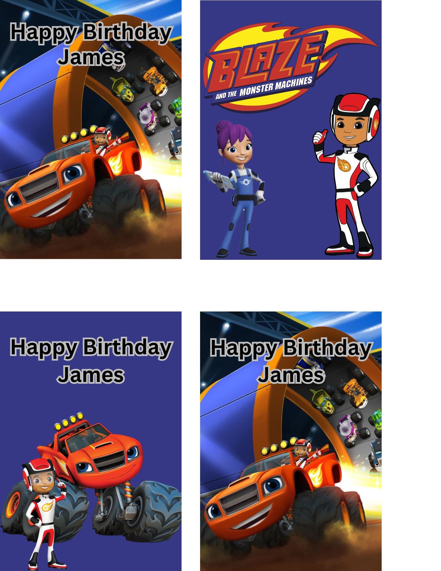 Blaze and the Monster Machine / Blaze Birthday / Capri Sun Labels ...