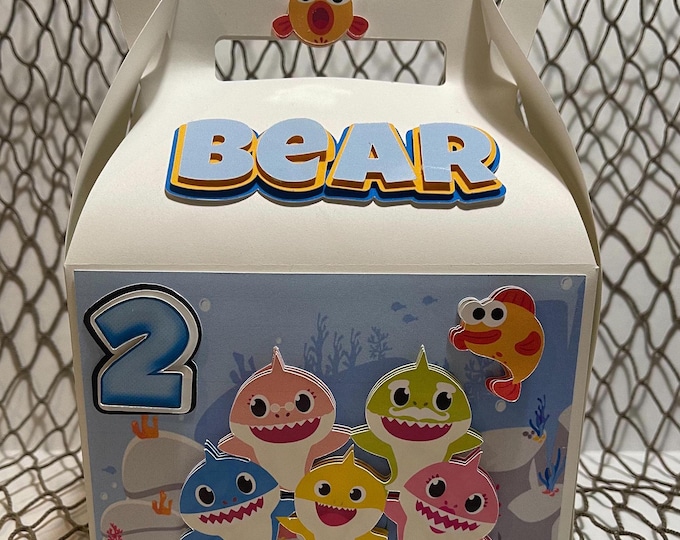 Baby Shark Birthday / Baby Shark / Baby Shark Birthday Boxes / Baby ...