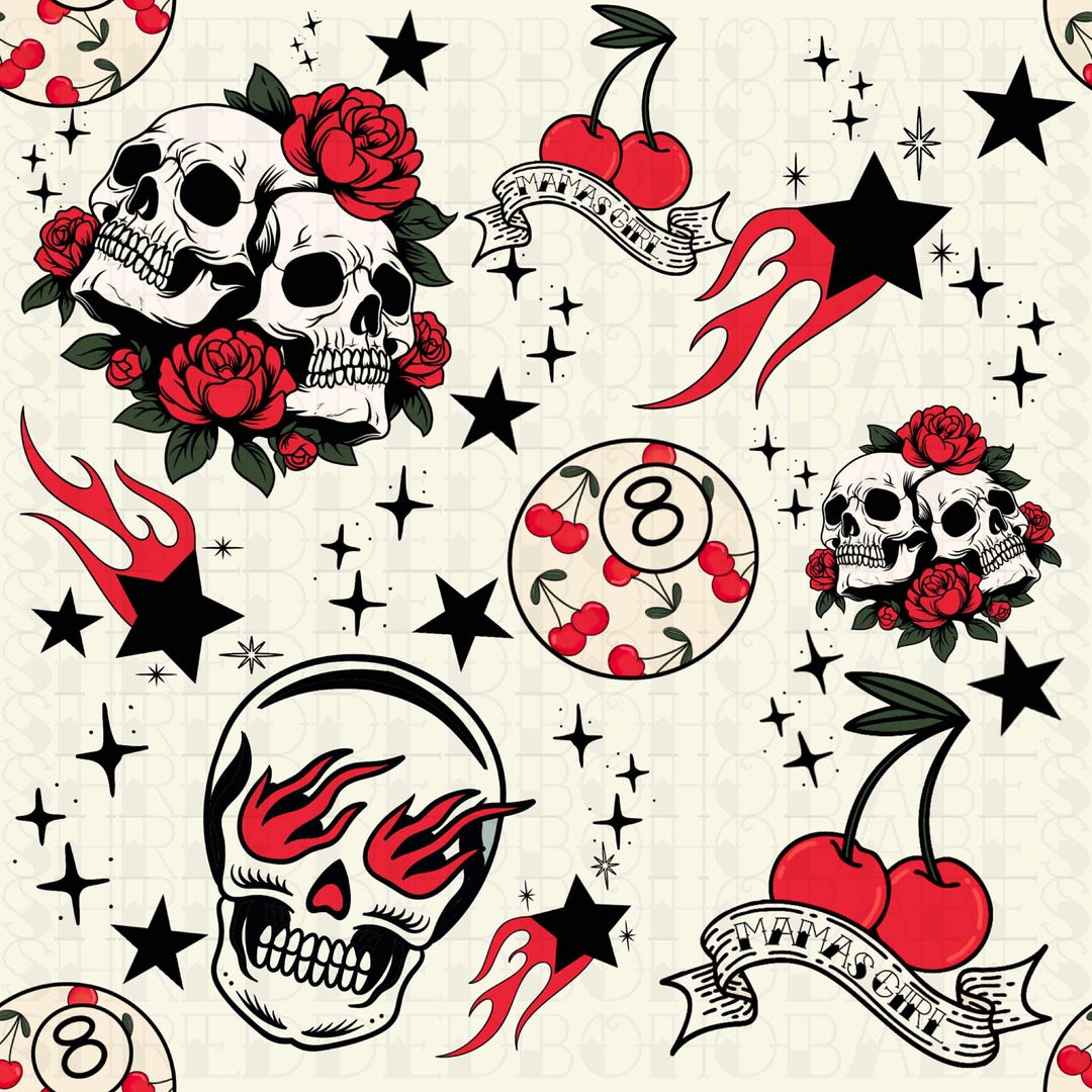 Mamas Girl Seamless Pattern - Etsy