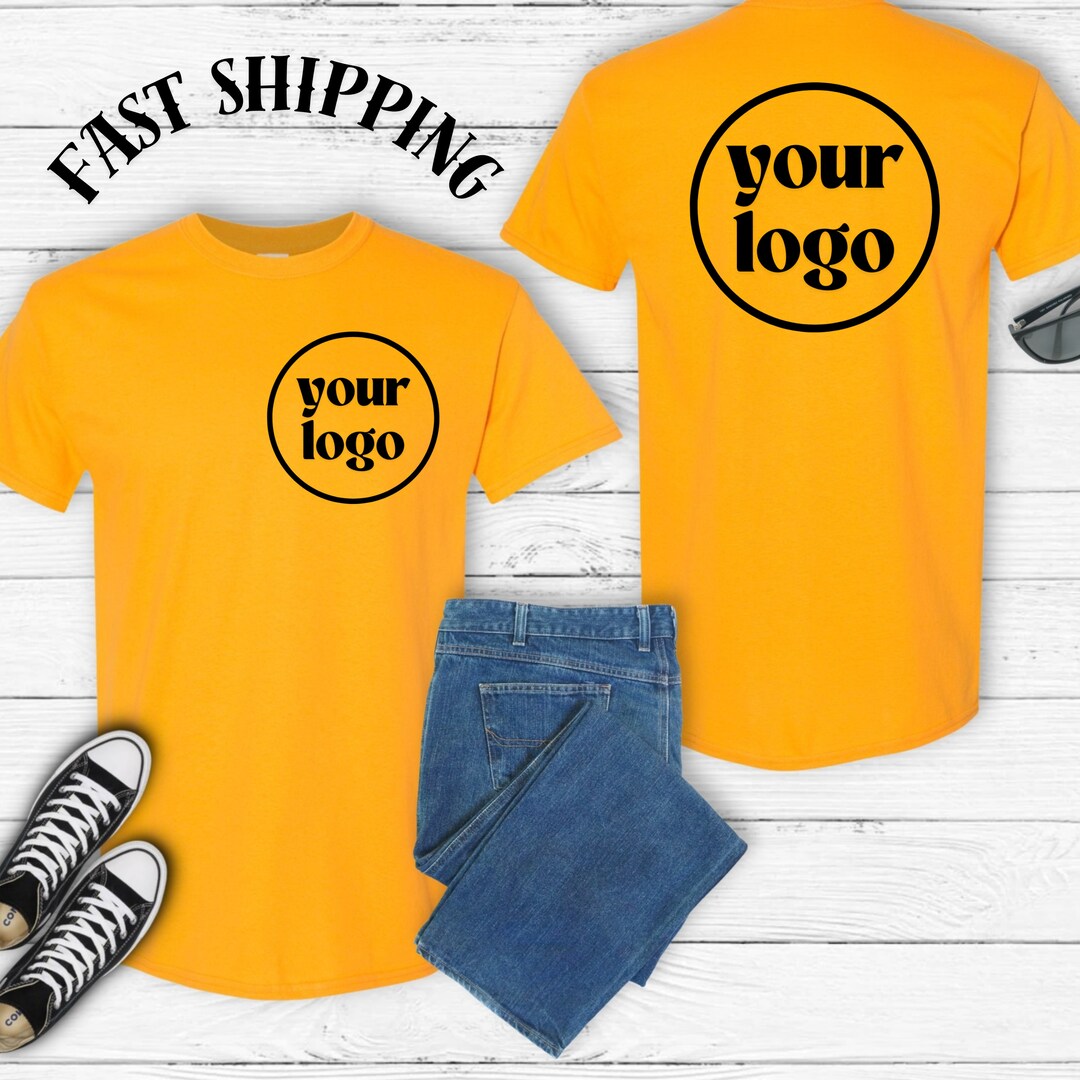 Custom Front and Back T-shirt Custom Logo Custom Color Shirt, Custom ...