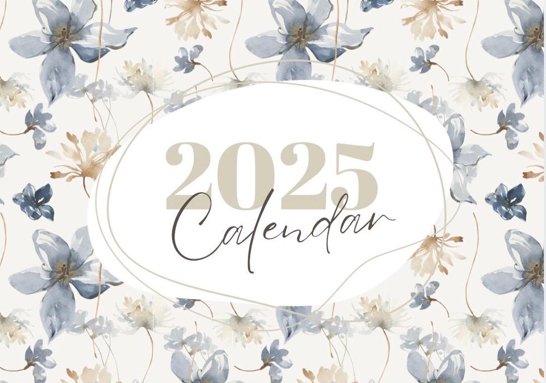2025 Aesthetic Calendar - Etsy
