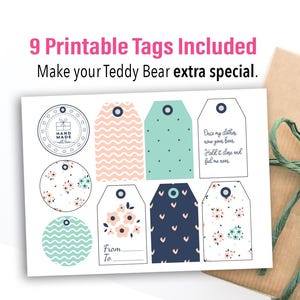 Memory Bear Pattern & Step-by-step Sewing Tutorial - Teddy Bear Sewing ...