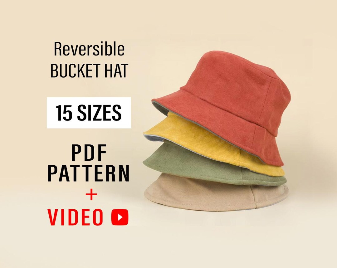 Bucket Hat Sewing Pattern, Summer Hat Sewing Pattern, Baby Hat Sewing ...