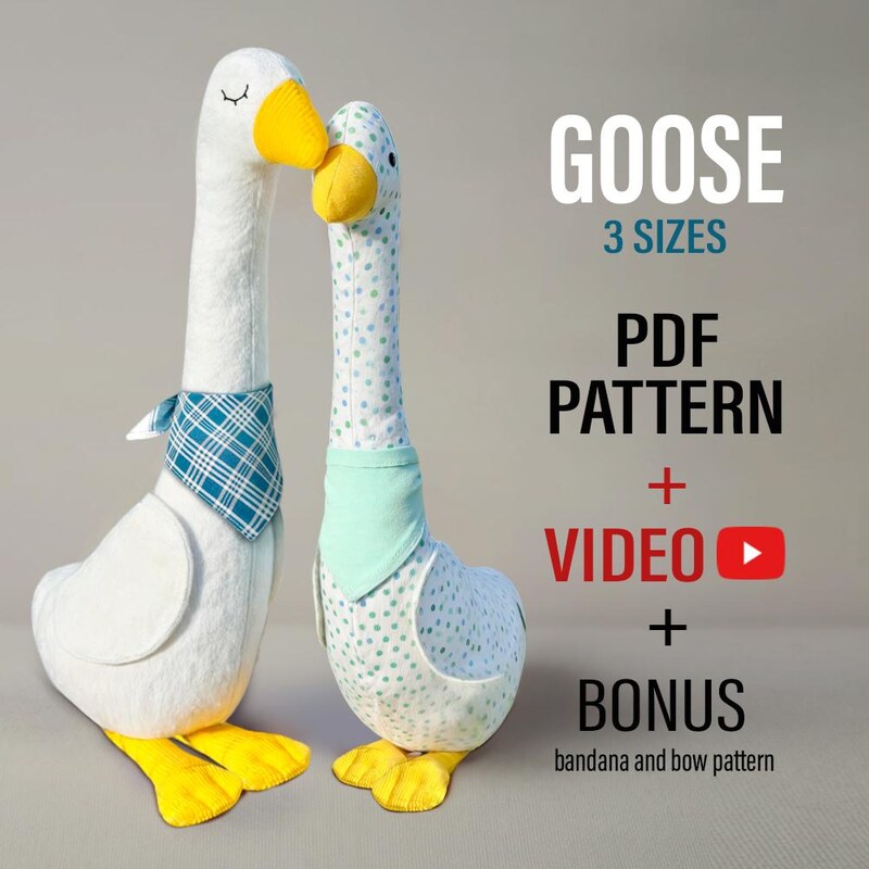 Goose Stuffed Animal - Etsy