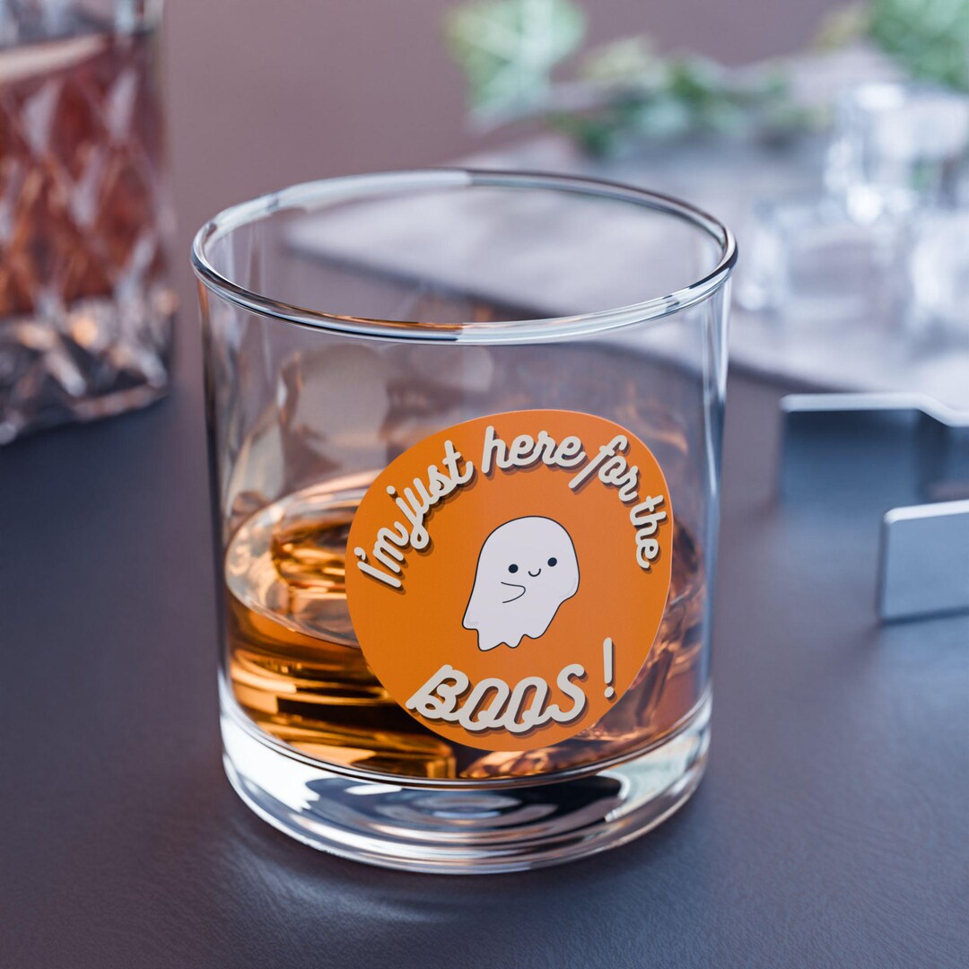 Halloween Rocks Glass 10 Oz, Ghost Glasses, Halloween Glasses ...