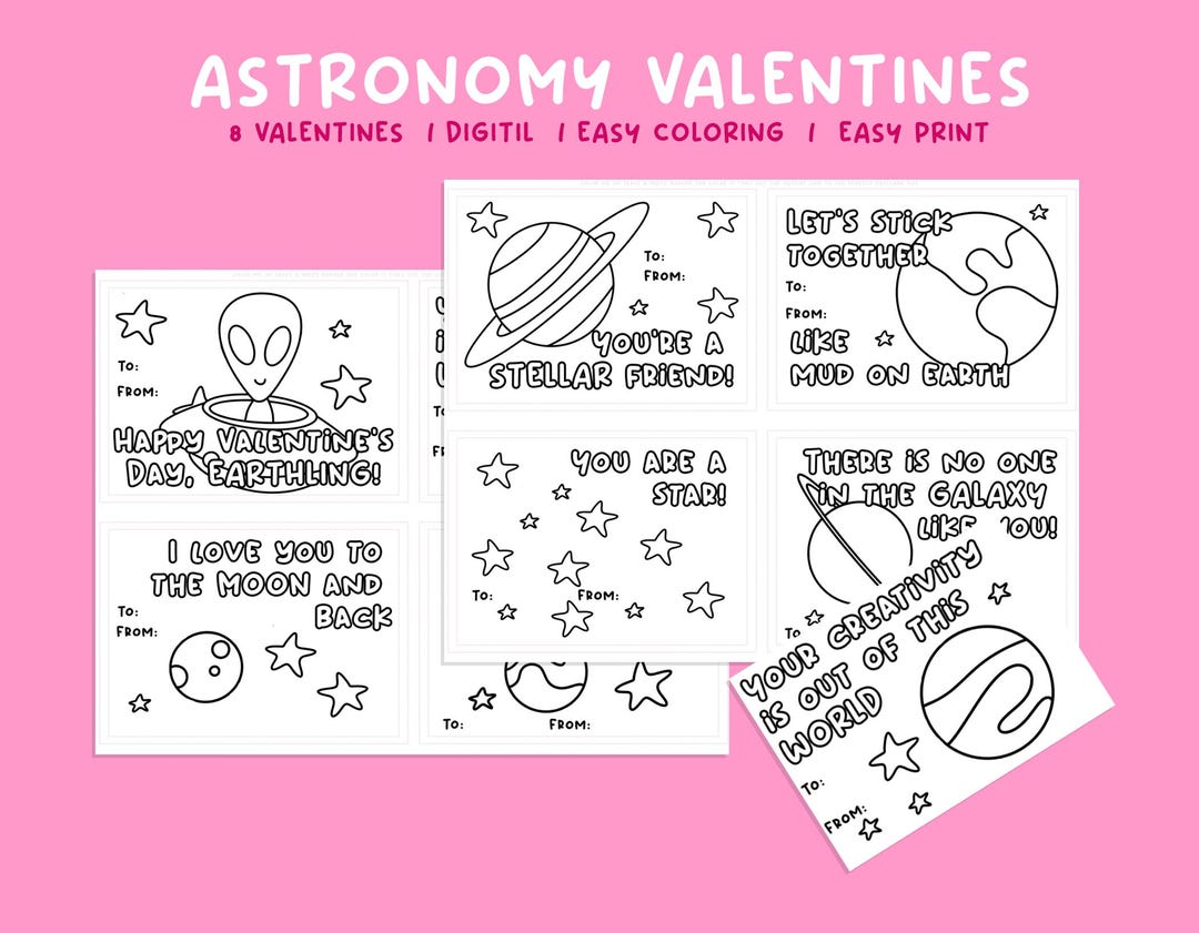 Brushstroke of Genius Coloring Page Valentines Digital Download, Quick ...