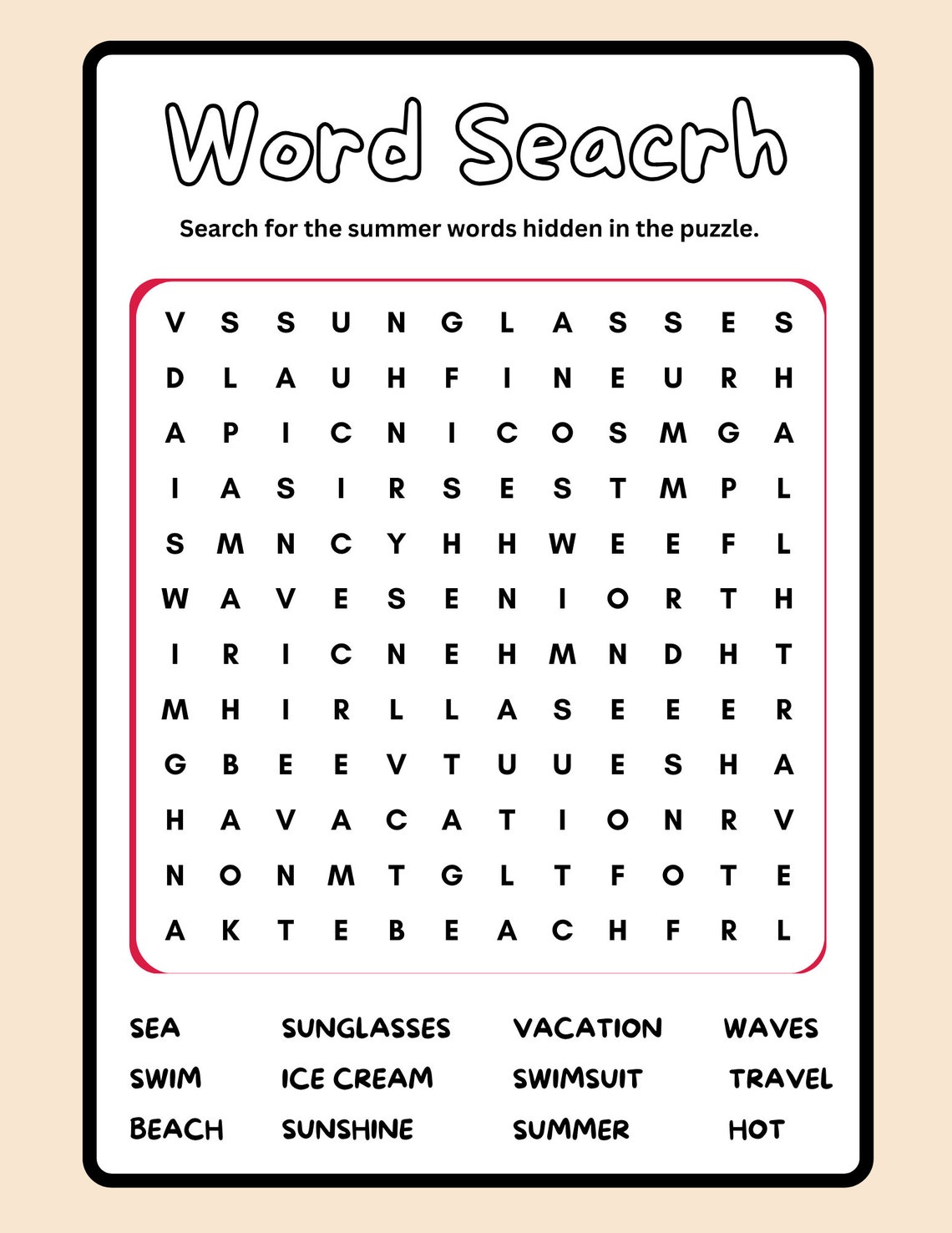 Summer Activity Sheets for Kids, Toddlers - Etsy