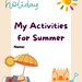 Summer Activity Sheets for Kids, Toddlers - Etsy