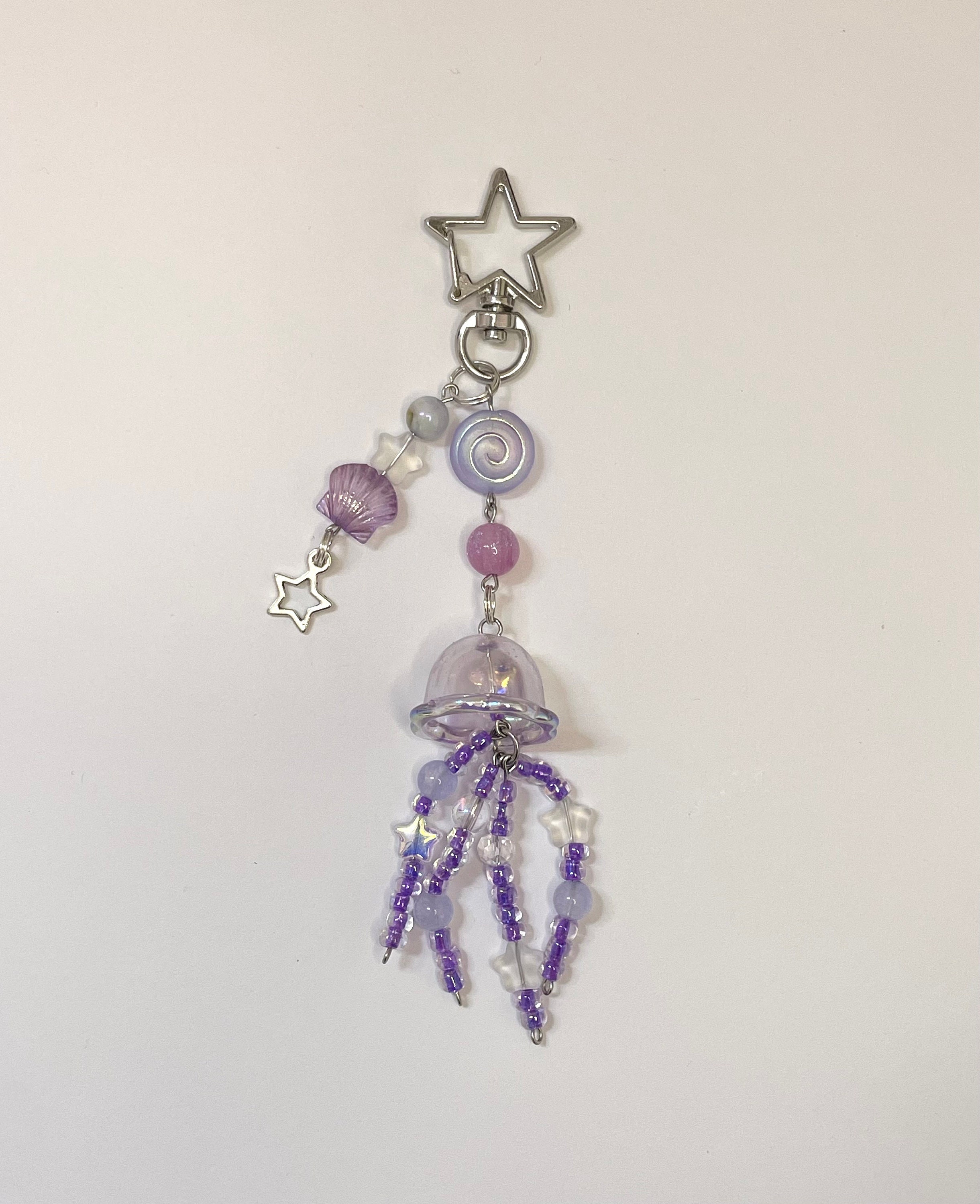 Jellyfish Keychains, Handmade Keychain Ocean Accessories, Handmade ...