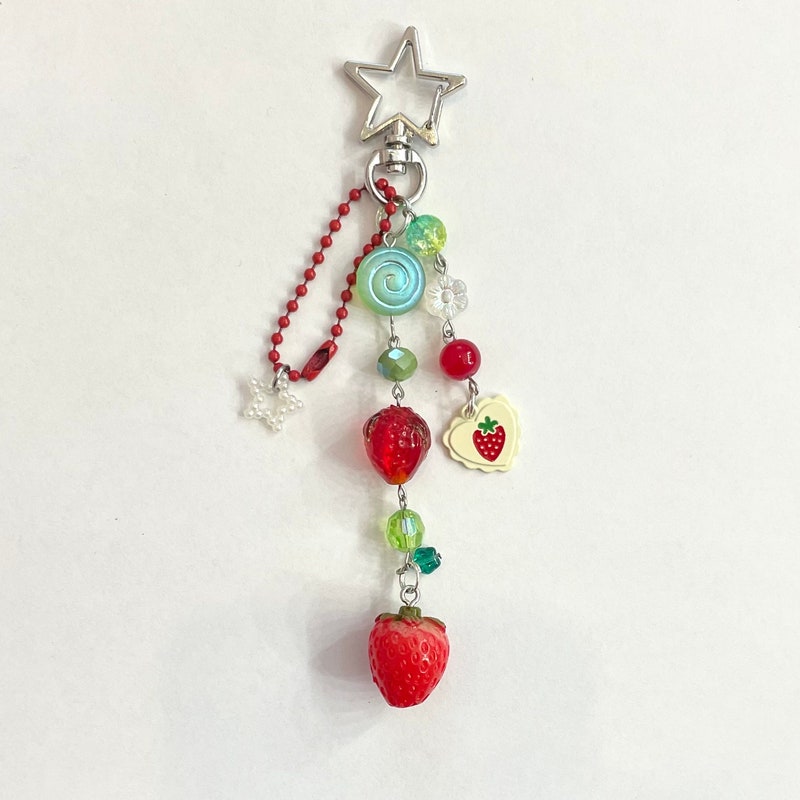 Beaded Keychain - Etsy
