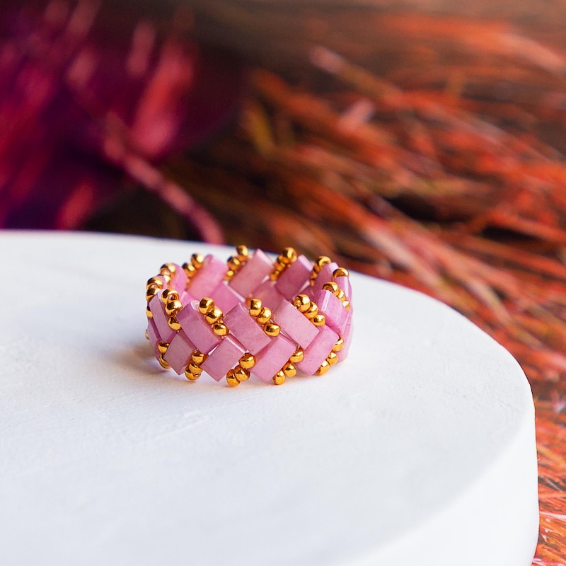 Seed Bead Ring - Etsy