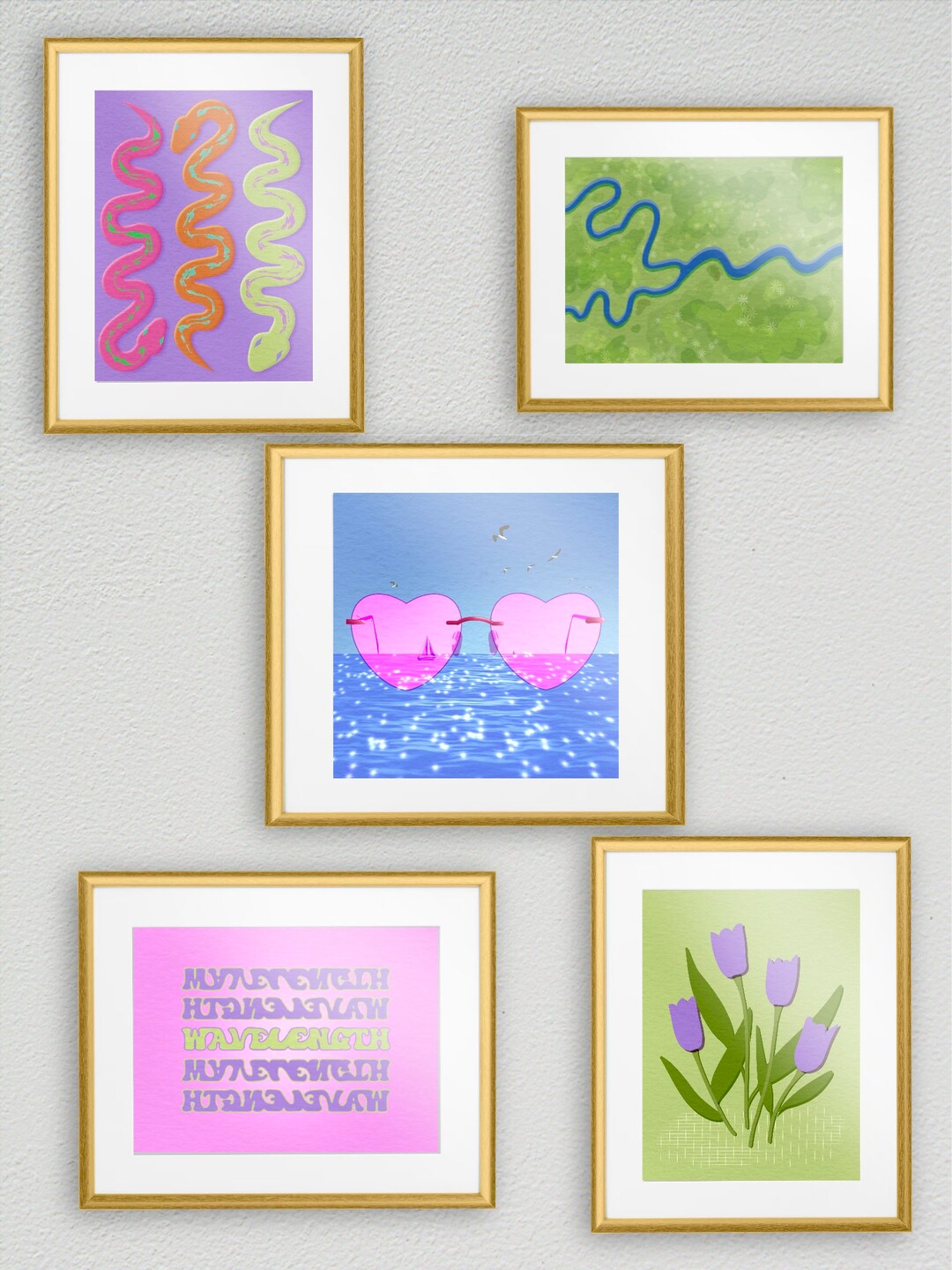 The Wavelength Wall Art Set Printable Manifestation Posters - Etsy