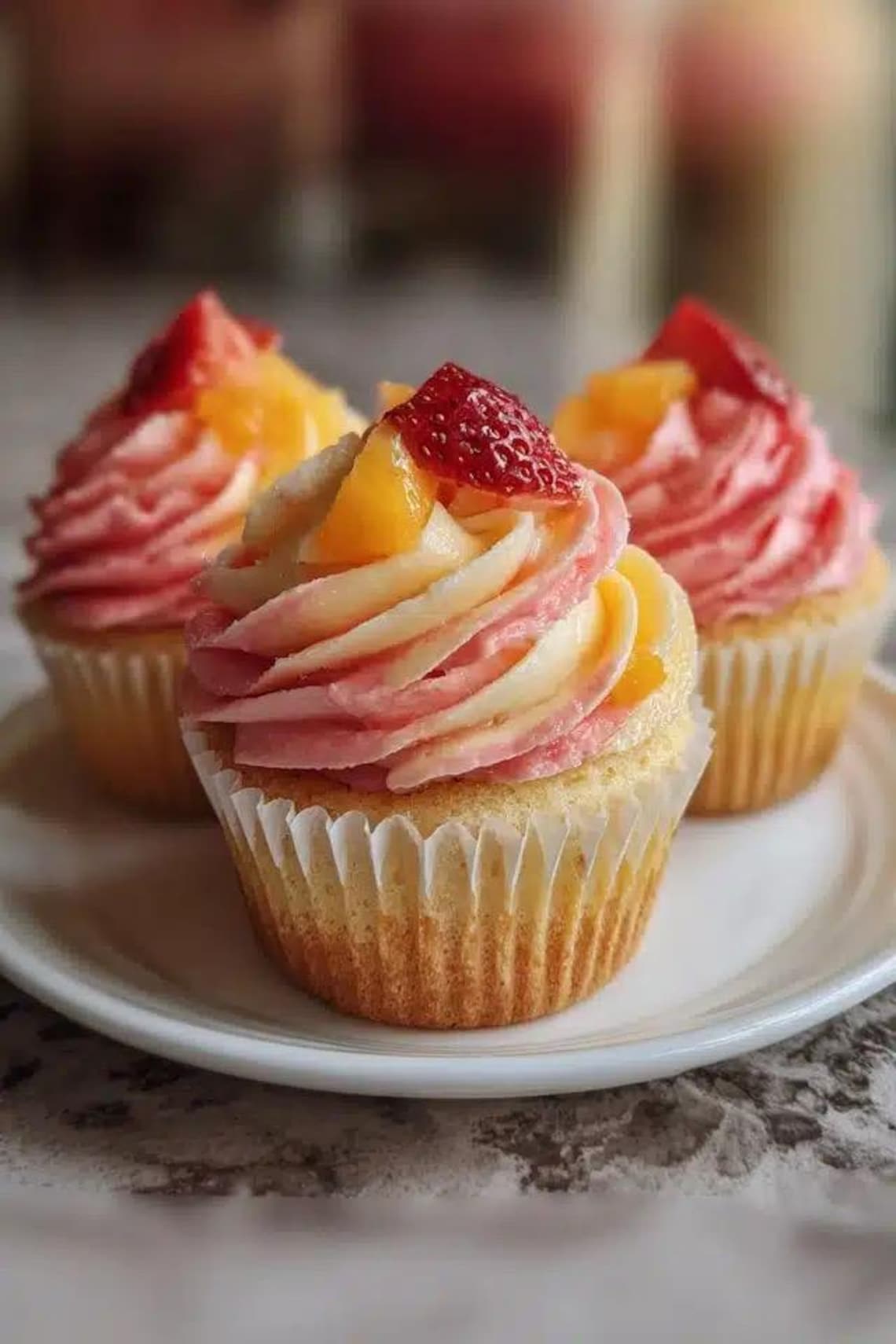 Mango Strawberry Sunset Cupcakes Recipe (digital Download) - Etsy