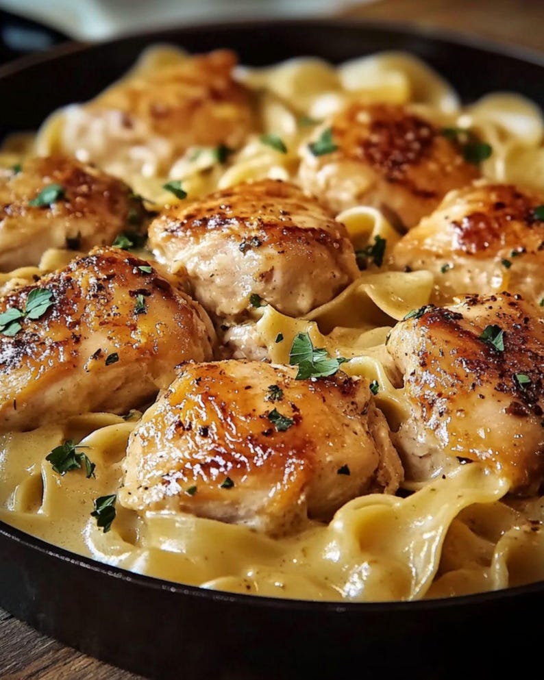 One Pan Chicken and Buttered Noodles Recipe (digital Download) - Etsy