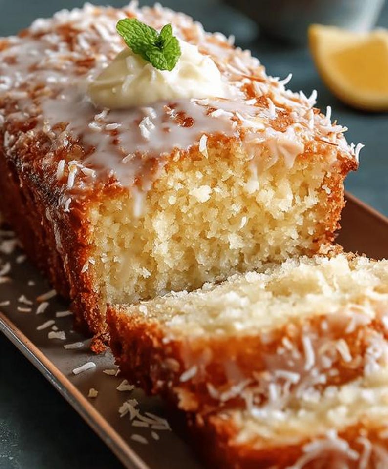 Easy Coconut Loaf Cake Recipe (digital Download) - Etsy