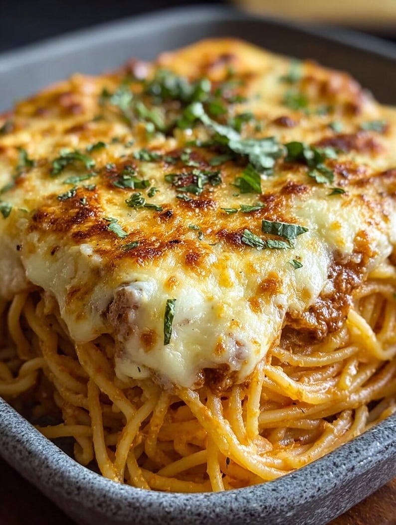 Baked Cream Cheese Spaghetti Casserole Recipe (digital Download) - Etsy