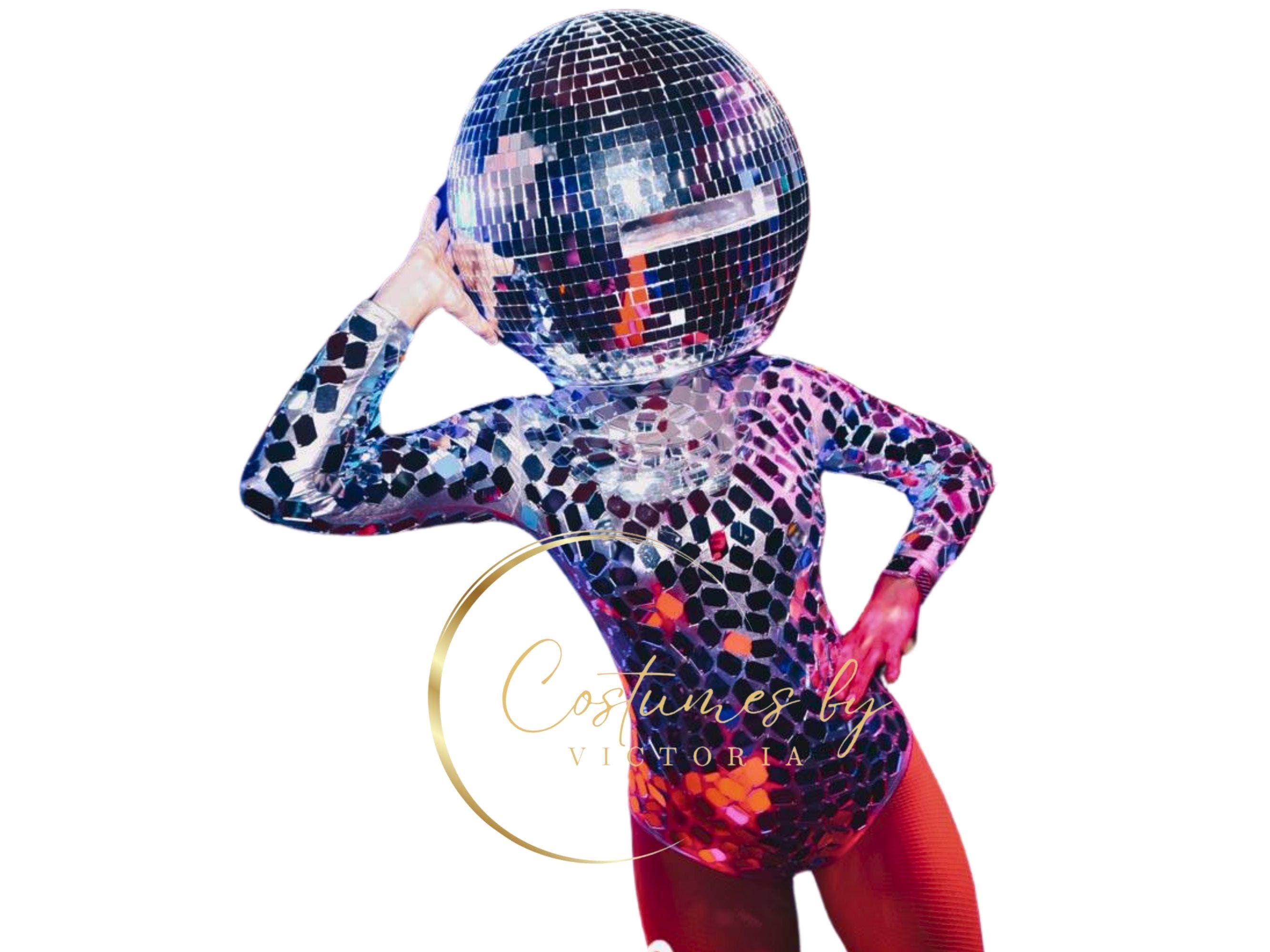 Disco Ball Helmet for Disco Dancer Costume for Wedding Entertainment ...