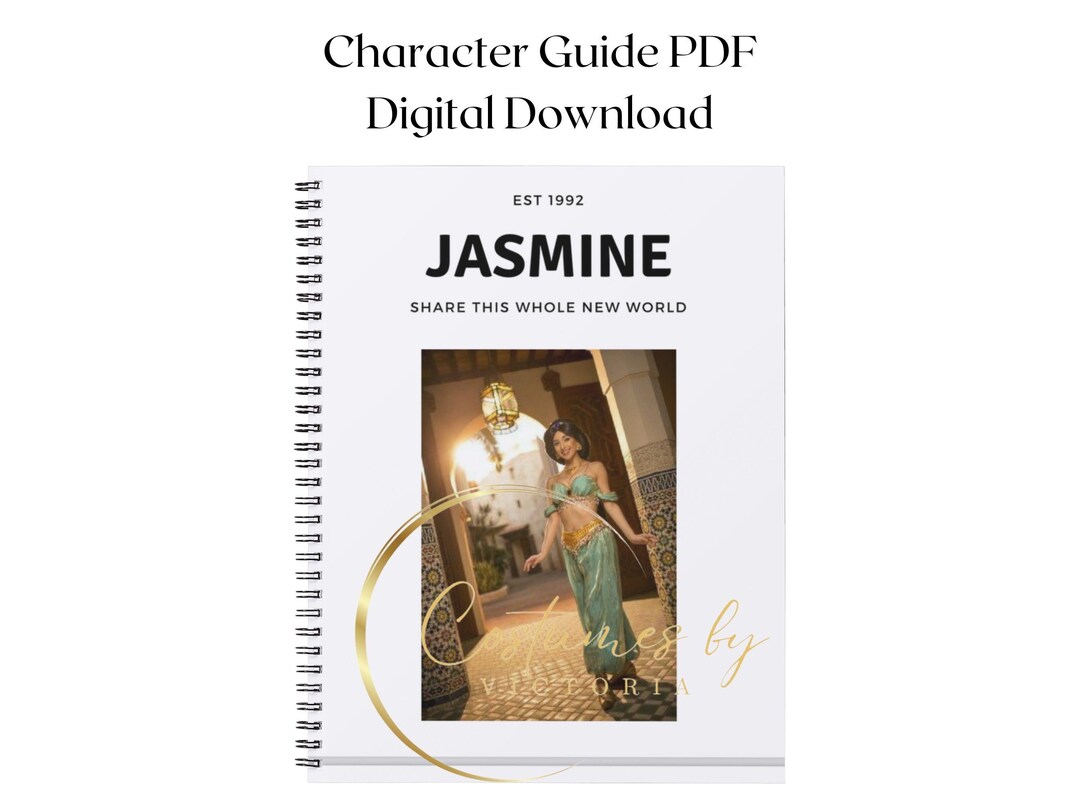 Princess Jasmine Character Guide PDF Download for Childrens Party ...