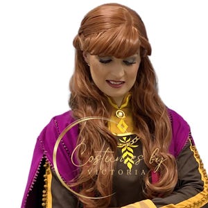 Travel Anna From Frozen 2 Wig for Adults, Princess Anna From Frozen Two ...
