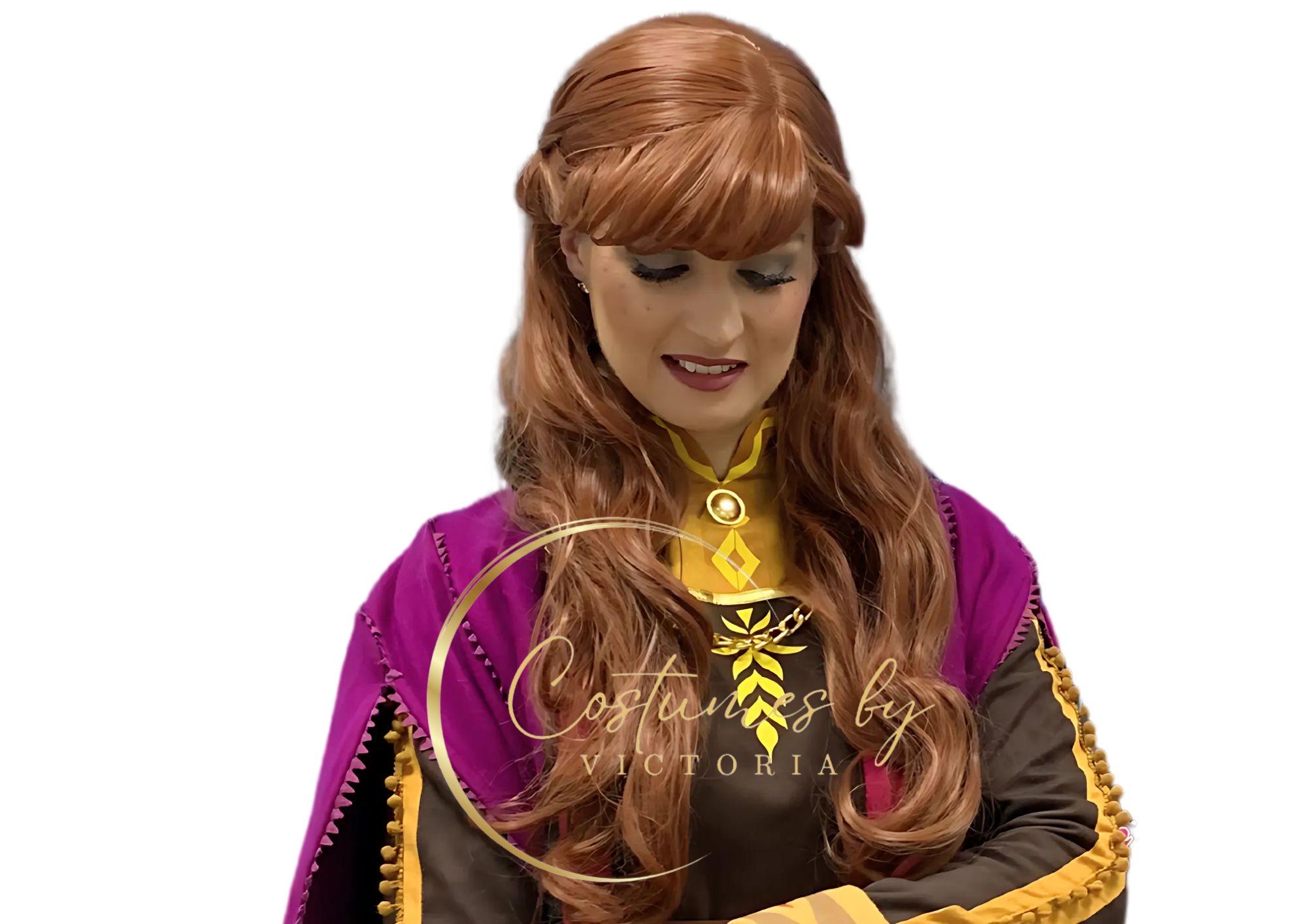 Travel Anna From Frozen 2 Wig for Adults, Princess Anna From Frozen Two ...