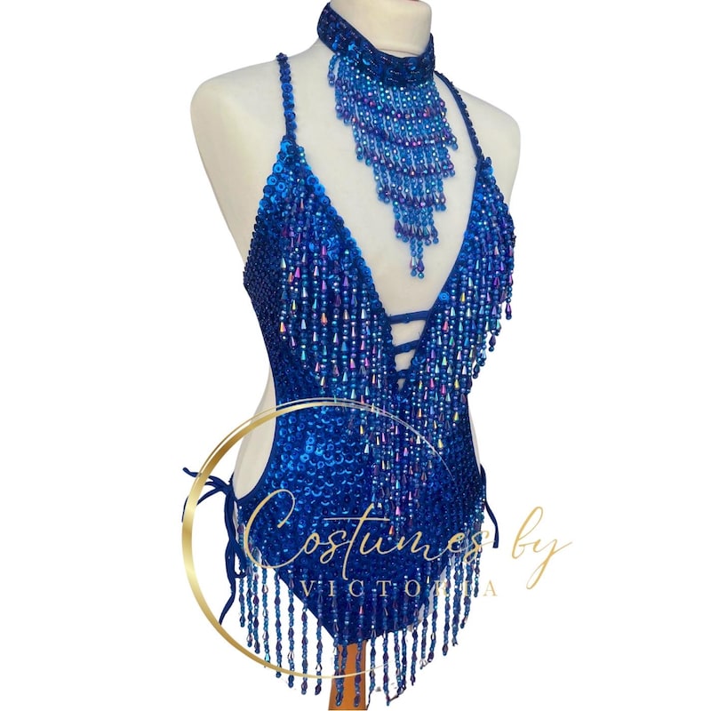 Electric Blue Costume - Etsy UK
