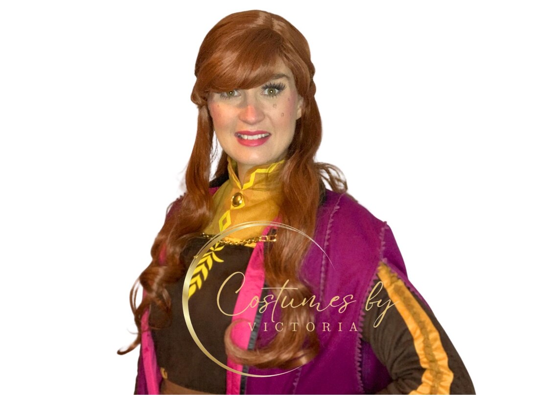 Travel Anna From Frozen 2 Wig for Adults, Princess Anna From Frozen Two ...