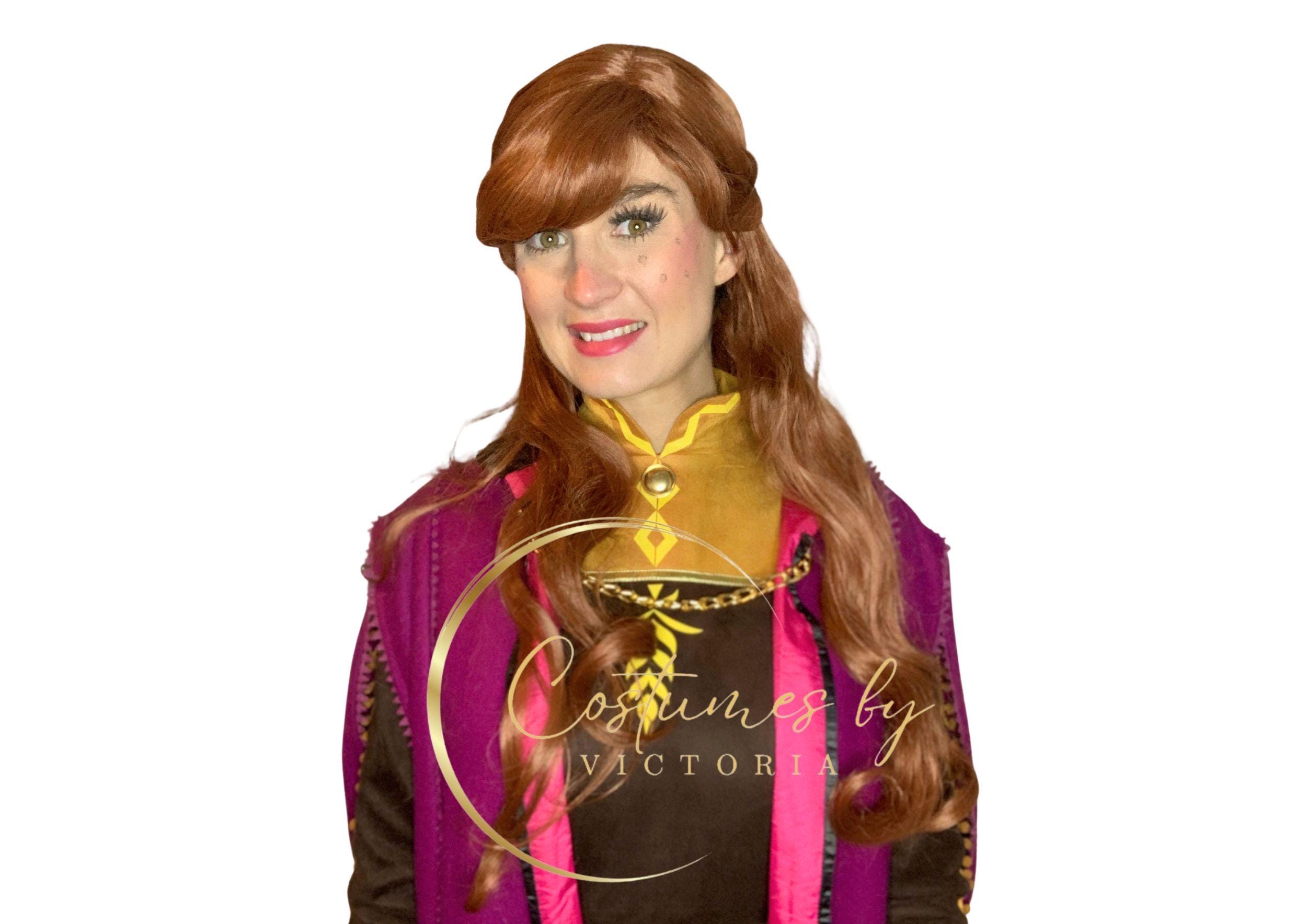 Travel Anna From Frozen 2 Wig for Adults, Princess Anna From Frozen Two ...
