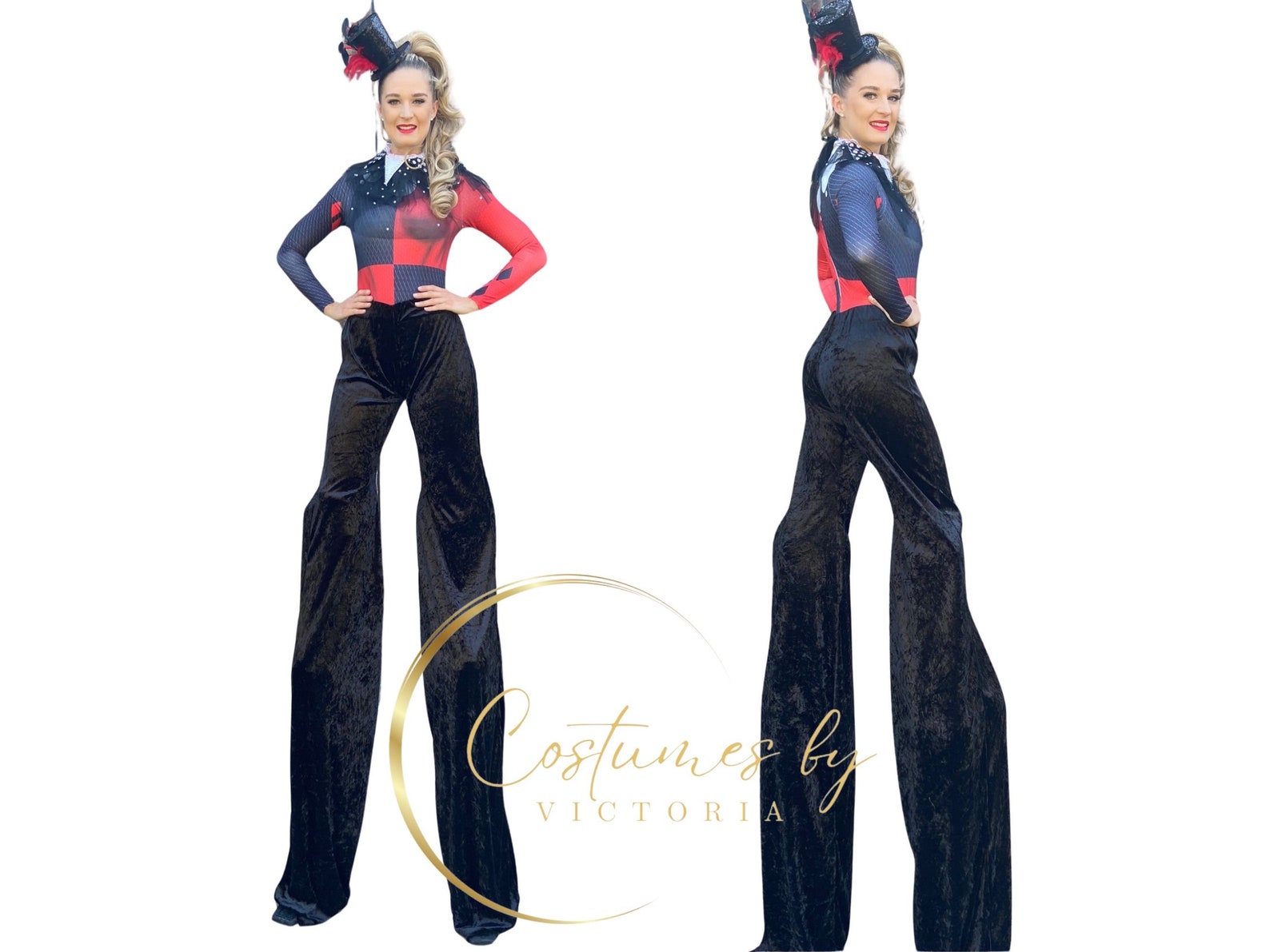 Velvet Stilt Pants Custom Made for Men’s and Women’s Stilt Costume ...