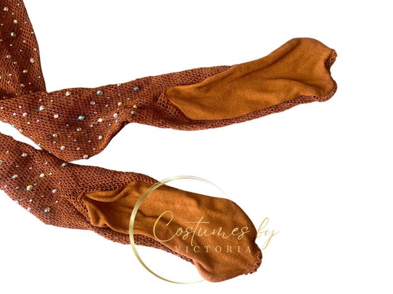 Tan Professional Grade Rhinestone Fishnet Tights for Dance & Circus ...