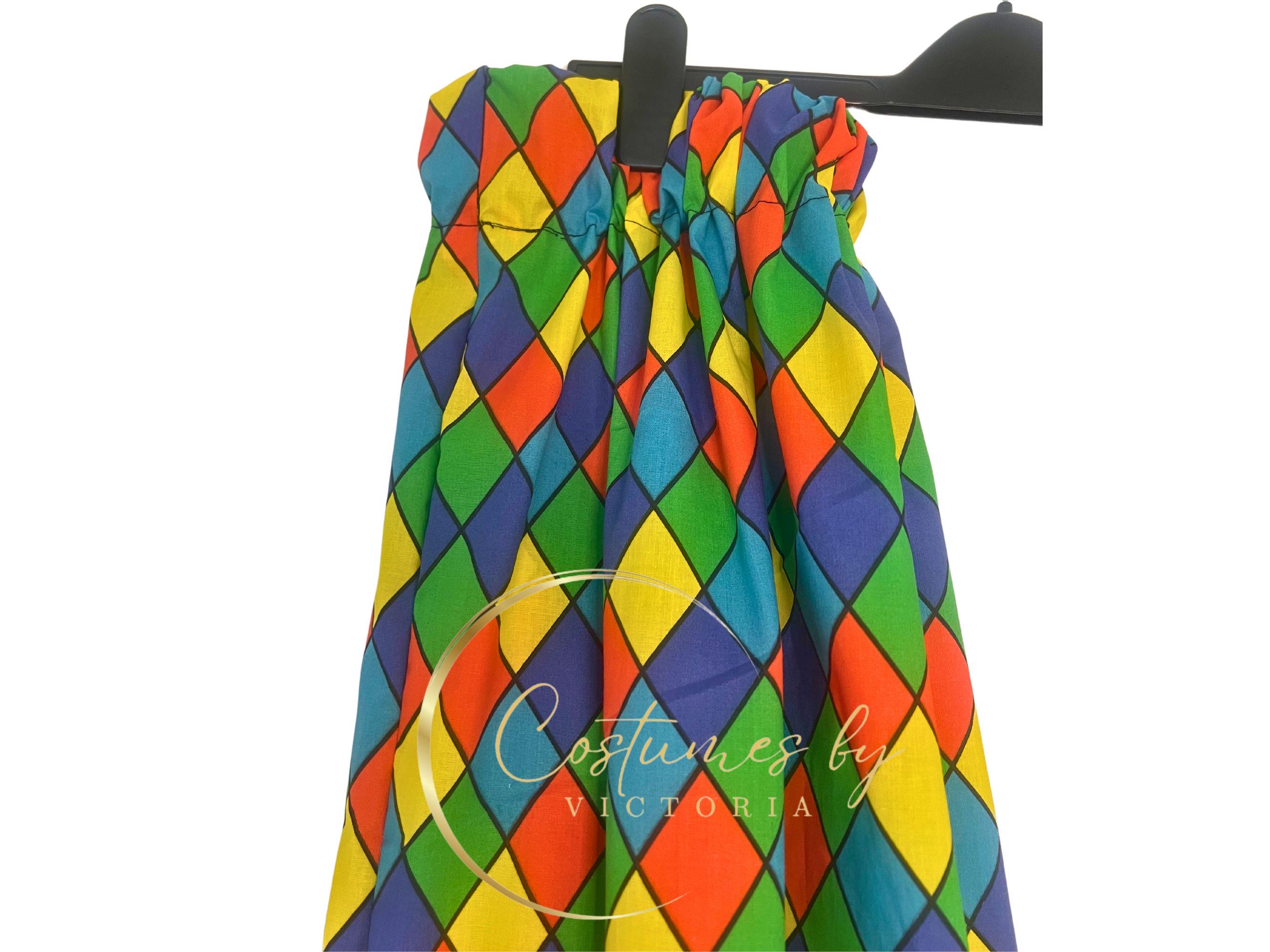 Colourful Harlequin Circus Stilt Covers for Jester Stilt Costume ...