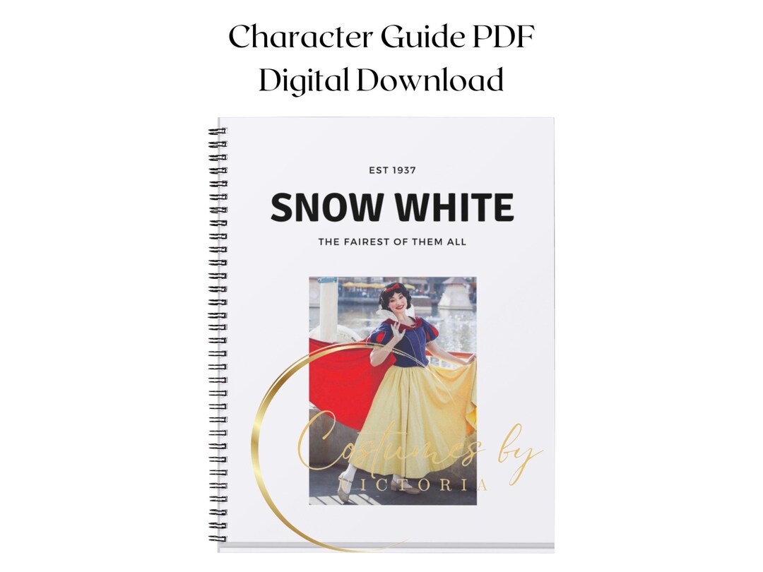 Snow White Character Guide PDF Download for Childrens Party Business ...