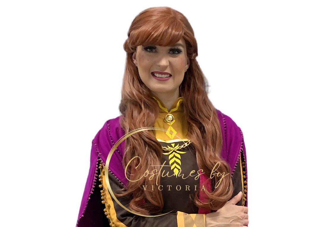 Travel Anna From Frozen 2 Wig for Adults, Princess Anna From Frozen Two ...