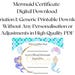 Printable Mermaid Certificate for Childrens Birthday Parties, Under the ...