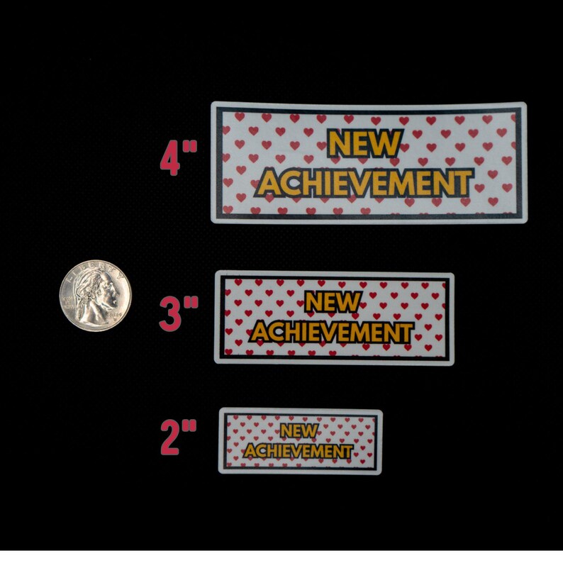 New Achievement Sticker - Etsy
