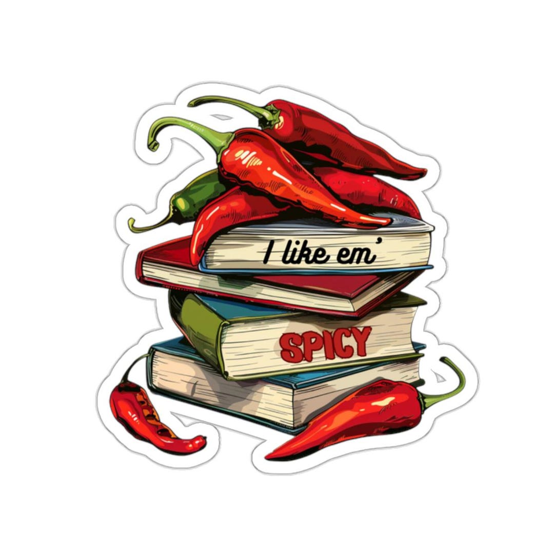 Spicy Book Sticker - Etsy