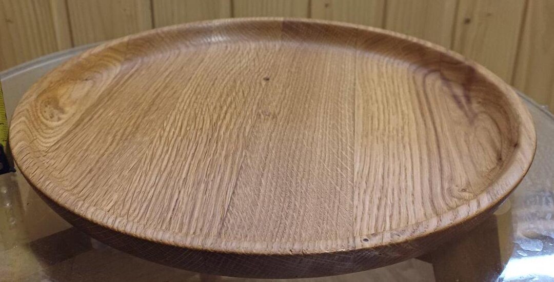 Oak Wooden Plate Ash Wooden Plate Plate Wood Wood Plate Handmade Oak ...