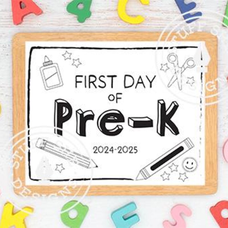 First Day of Pre K - Etsy