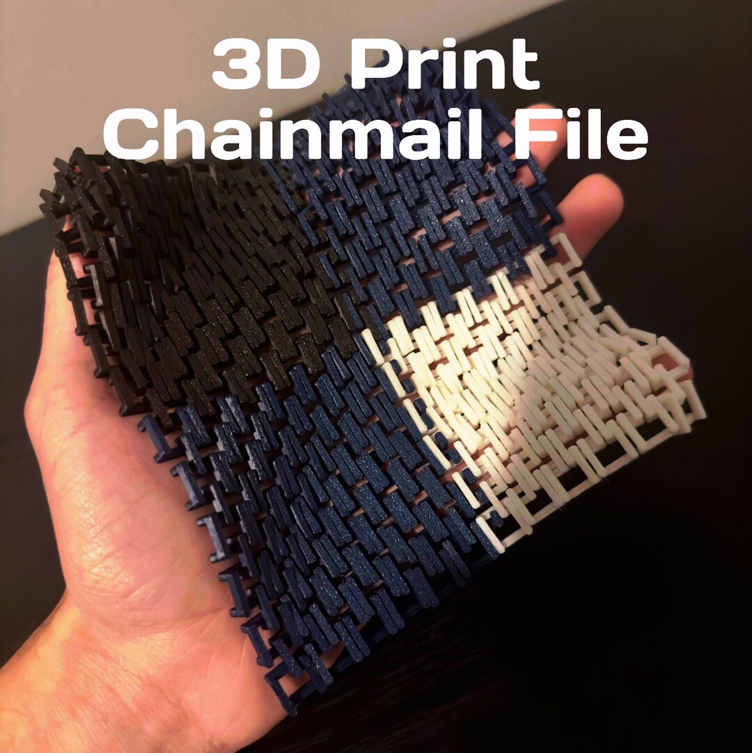 3D Printed Chainmail Fidget Toy File - Etsy