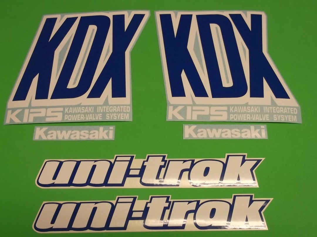 KDX 200 89-90 Vintage Decals Stickers Kit - Etsy
