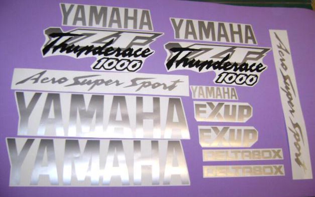 YZF 1000 R Thunderace Vintage Yamaha 97-97 YZF 1000-R Decals Stickers ...