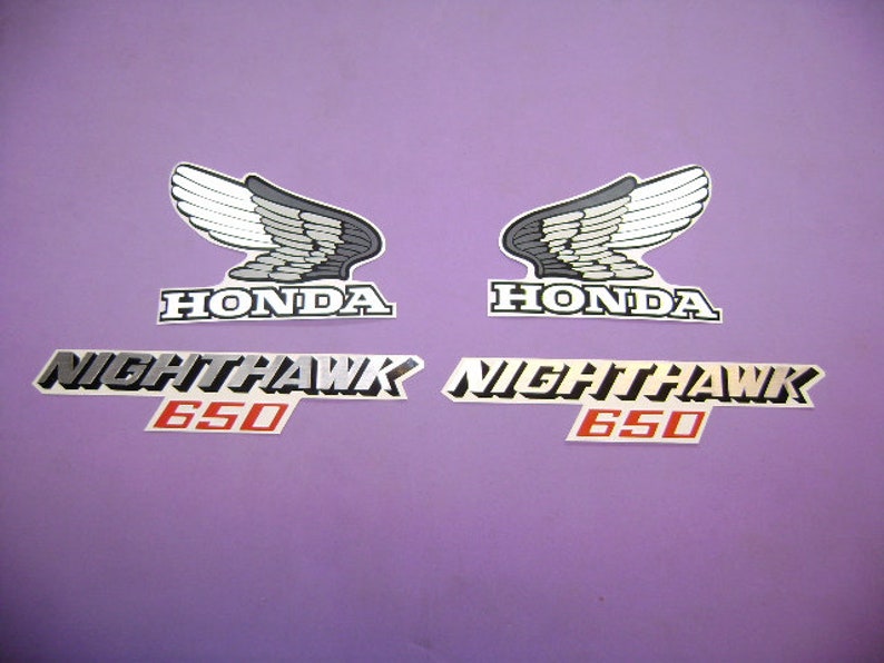 NIGHTHAWK 650 1984 Vintage Honda Decals Stickers - Etsy