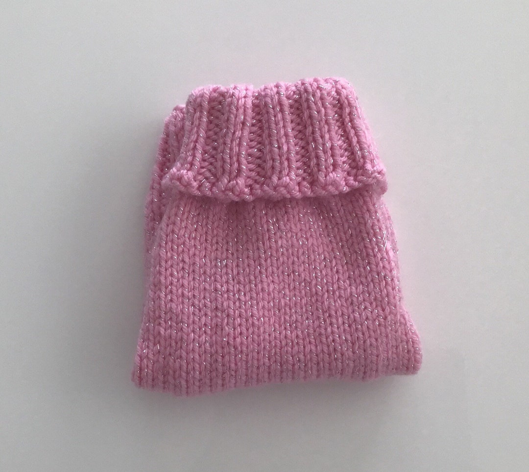 Pinky Toes "bubblegum" Sparkle Hand Knit Dog Sweater, Hand Knitted - 3 ...