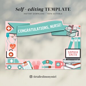 Graduation Selfie Sign Digital Downloadable for Nurse Party Photos ...