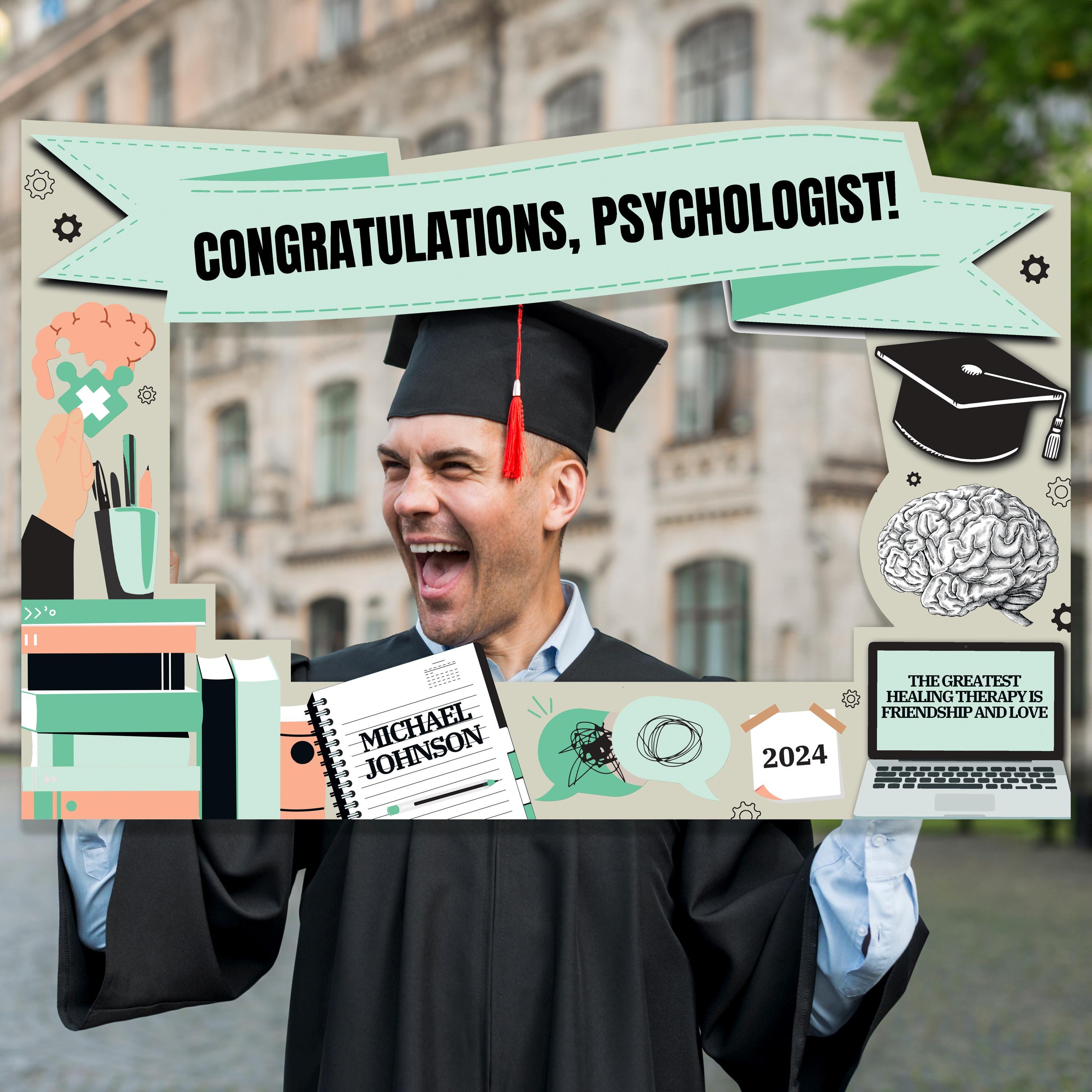 Graduation Photo Prop Frame Printable, Grad Photo Frame, Graduation ...