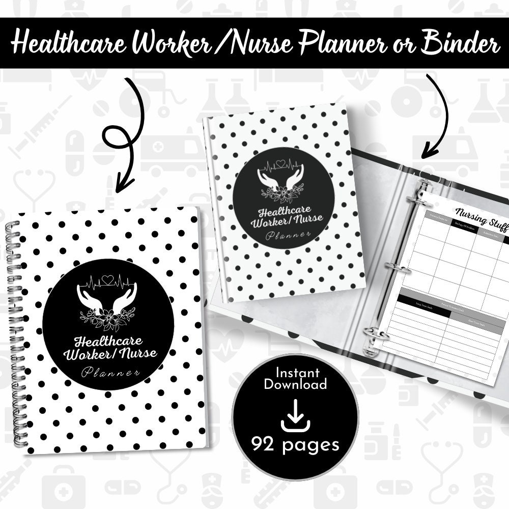 Healthcare Worker / Nurse Planner & Calendar - Etsy