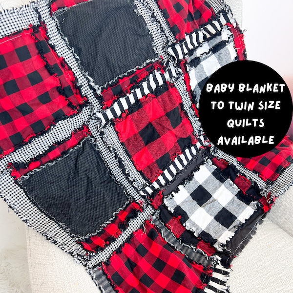 Flannel Rag Quilt - Etsy