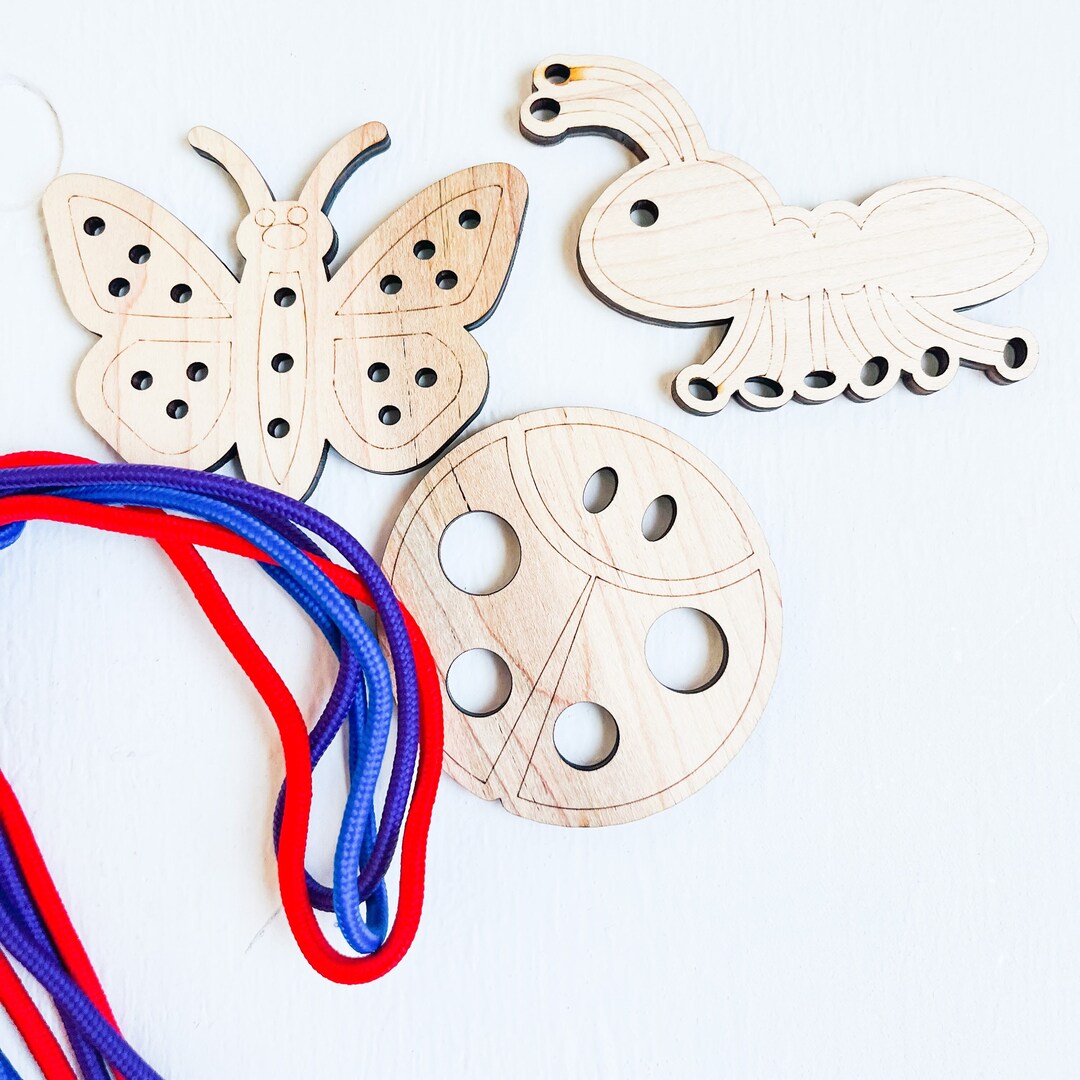 Bugs Toys Lacing Card, Insect Summer Lacing Toy, Ant Ladybug Butterfly ...