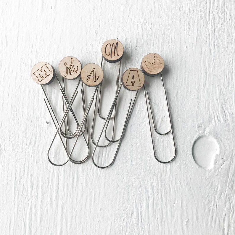 Jumbo Paperclip Bookmark Jumbo Paper Clip Bookmark With - Etsy