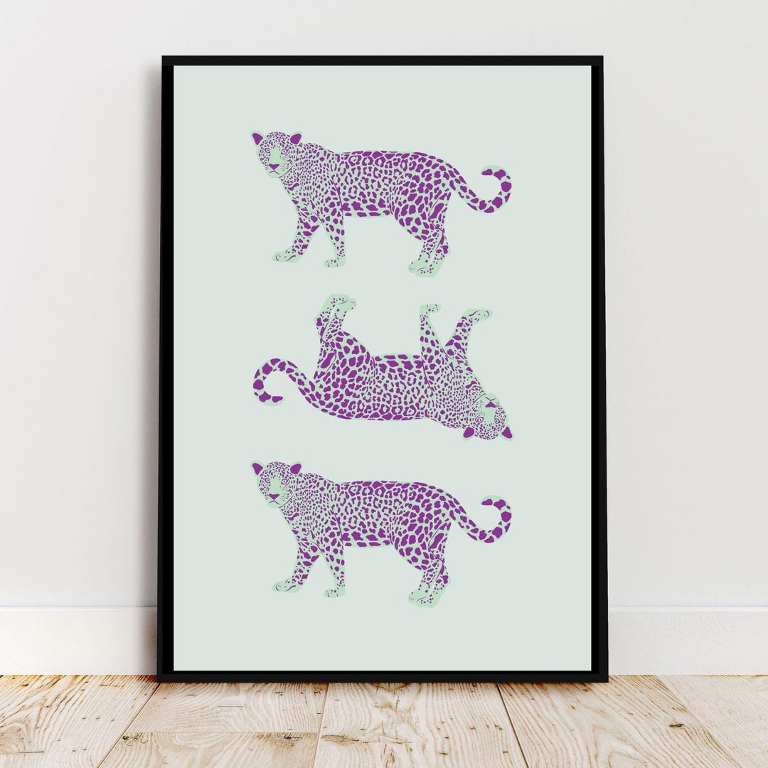 Boho Cheetah Print, Leopard Art Print, Boho Home Decor, Jungle Art Work ...