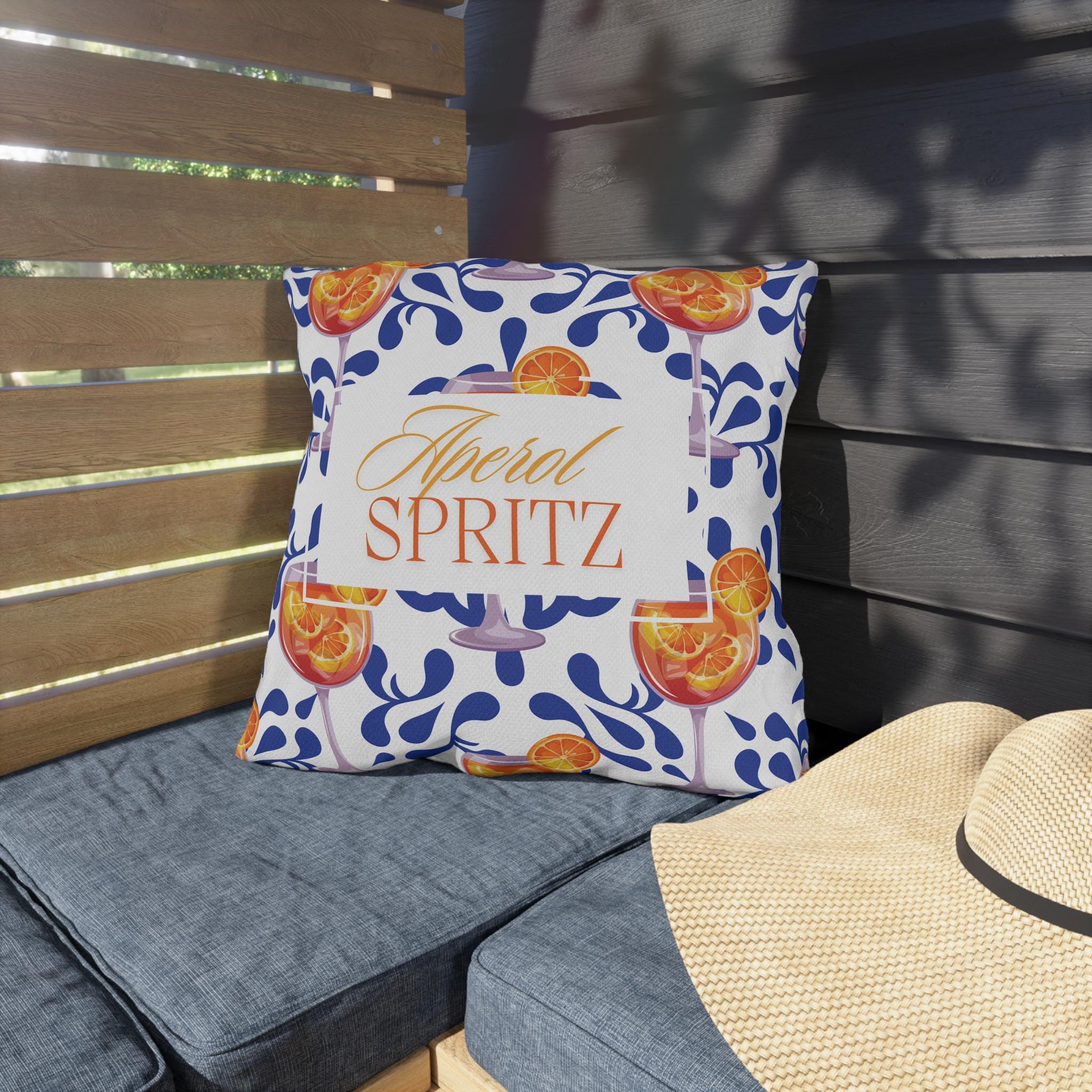 Aperol Spritz Outdoor Pool Pillow Brighten up Your Patio Space Gifts ...